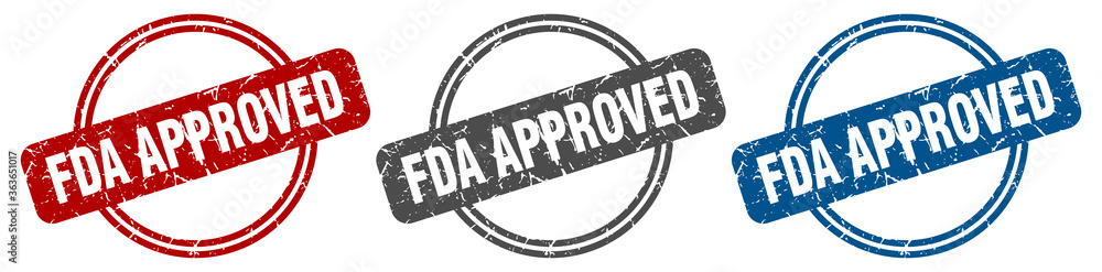 fda approved stamp. fda approved sign. fda approved label set Stock ...