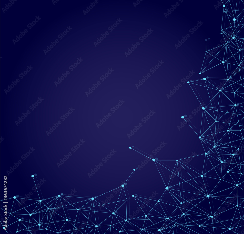 Network connect background, abstract vector. Digital network background ...