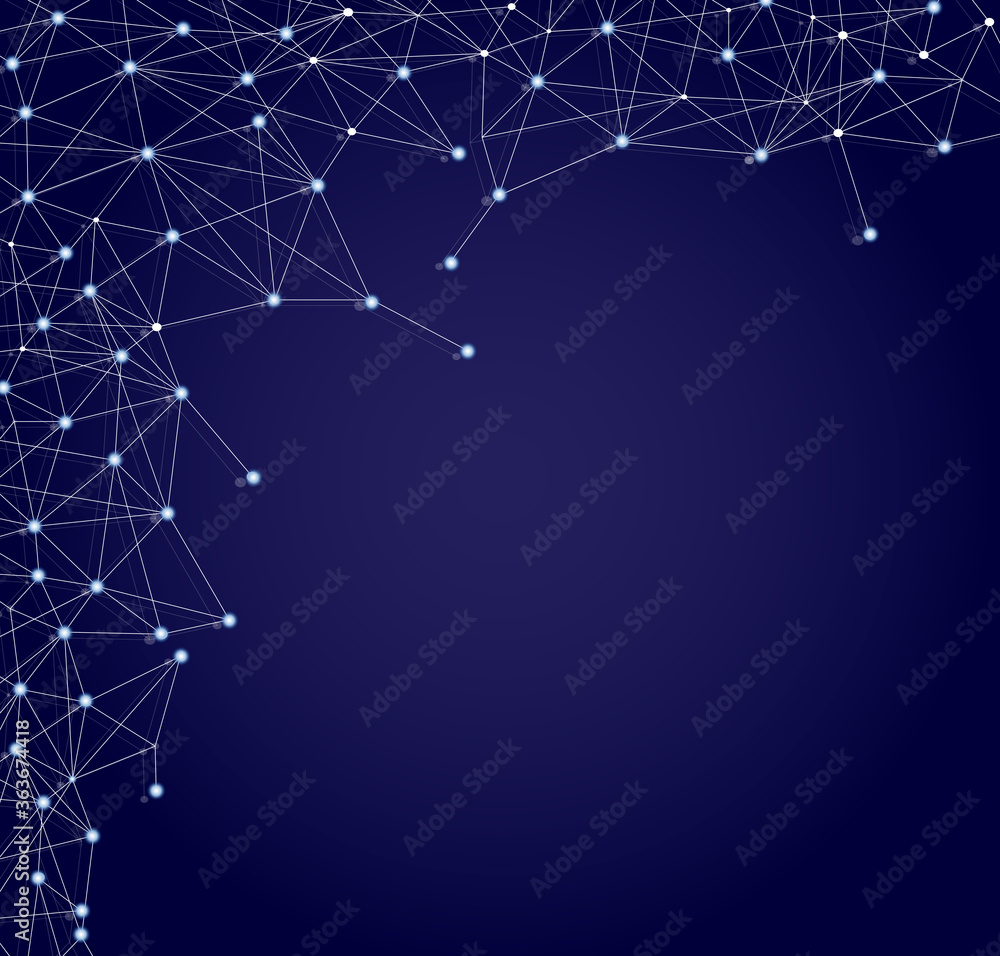 Network connect background, abstract vector. Digital network background ...