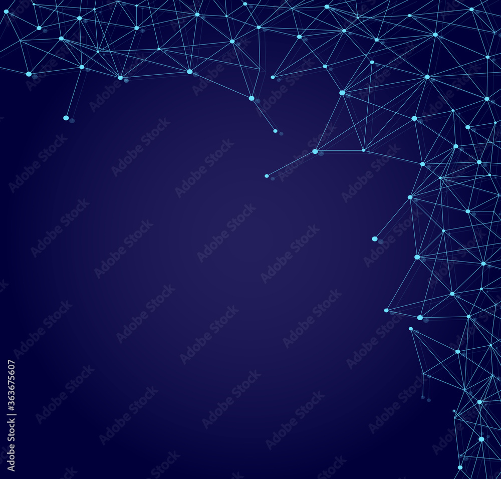 Network connect background, abstract vector. Digital network background ...