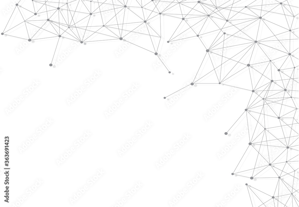 Vetor de Network connect background, abstract vector. Digital network ...