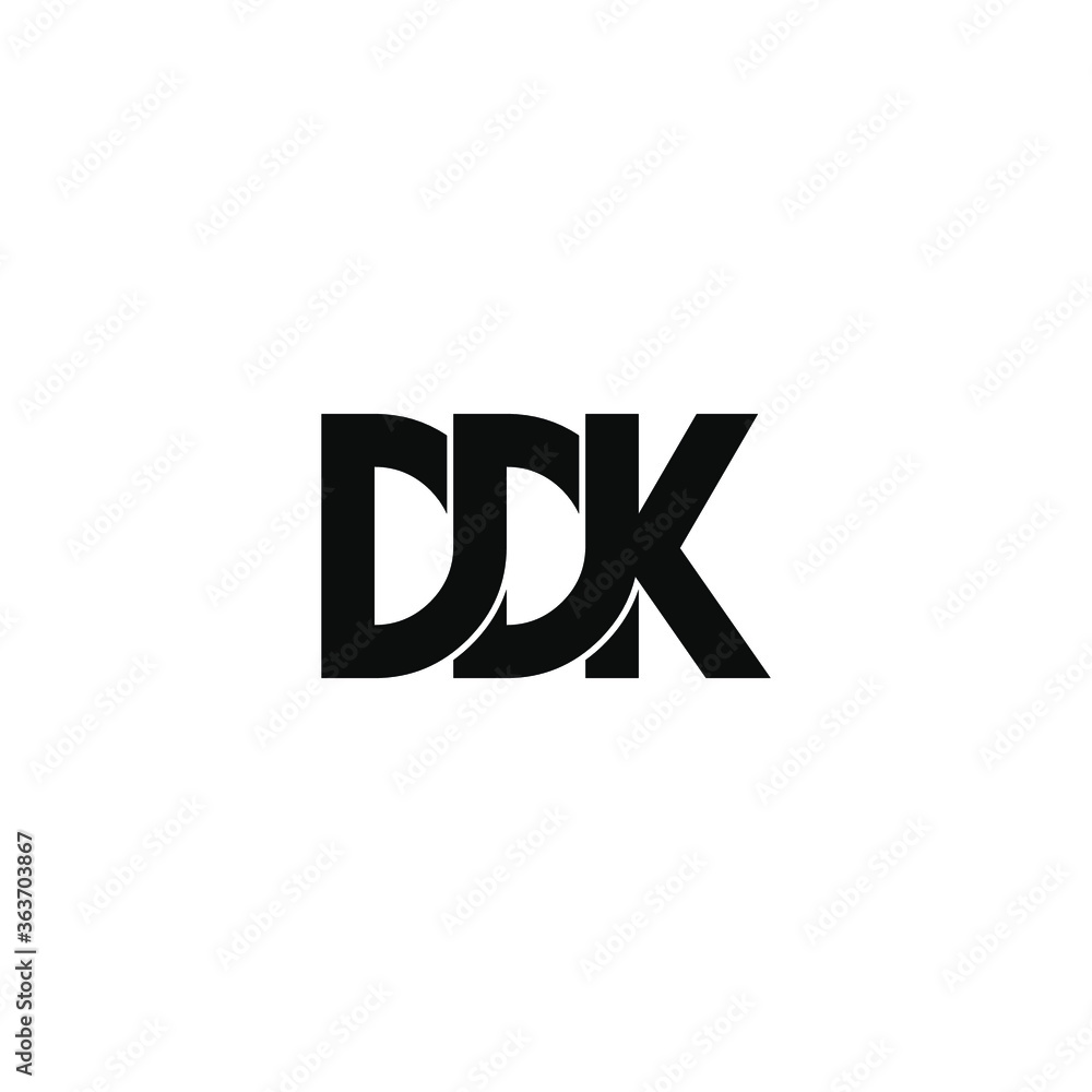 ddk letter original monogram logo design Stock Vector | Adobe Stock