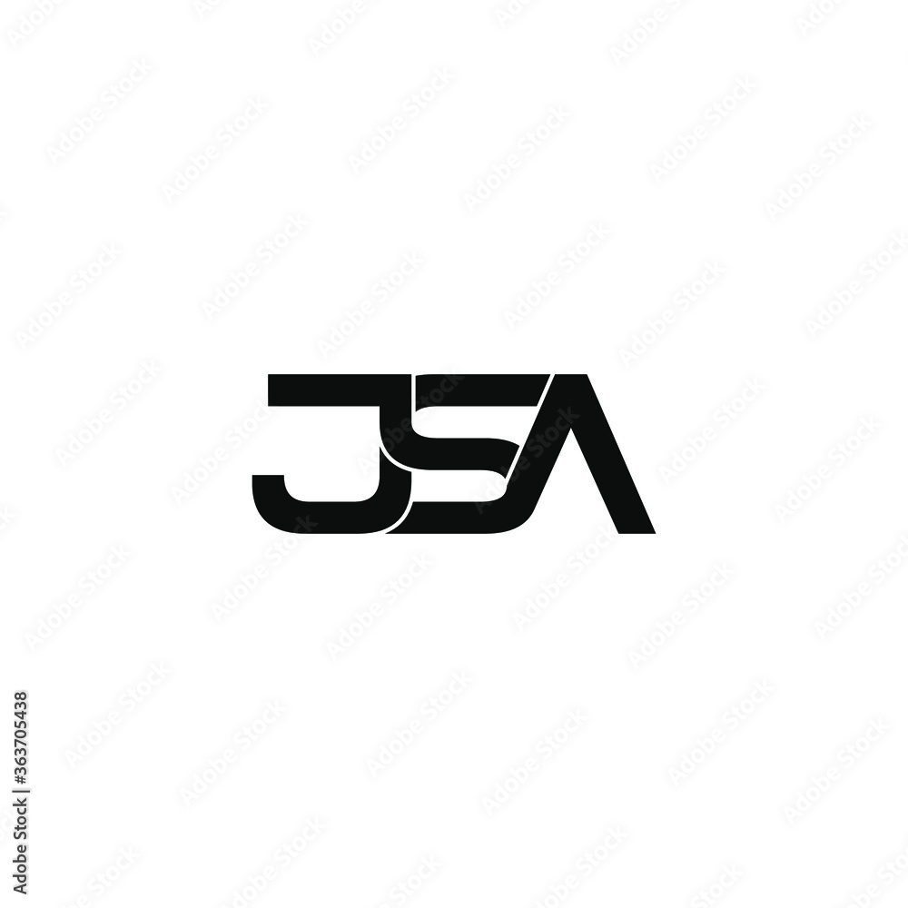 jsa letter original monogram logo design Stock Vector | Adobe Stock
