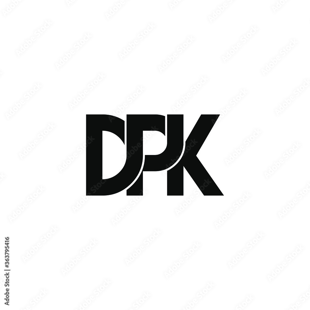 dpk letter original monogram logo design Stock Vector | Adobe Stock