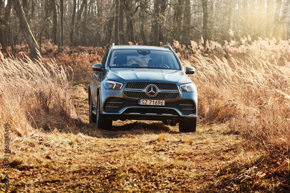 Orzesze/Poland - 01.12.2020: Luxury Mercedes GLE with 4x4 drive on the ...
