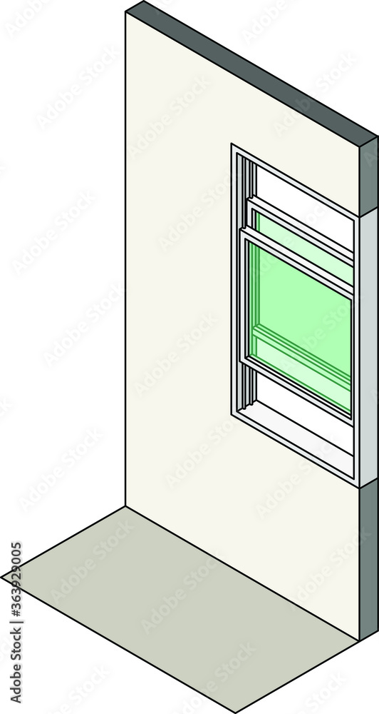 Window type / construction: Double hung vertical sliding window shown ...