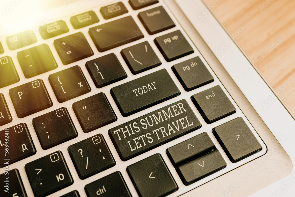 Handwriting text writing This Summer Lets Travel. Conceptual photo trip ...