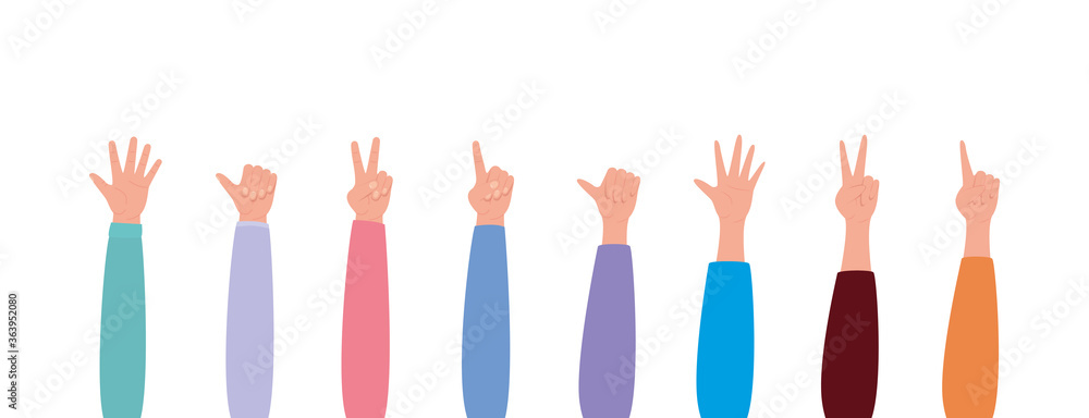 signs with hands design of People arm finger person learn communication ...