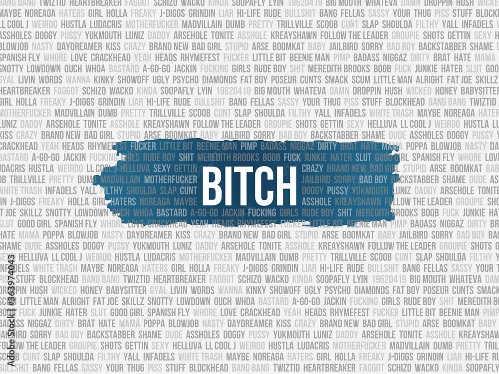 bitch Stock Illustration | Adobe Stock
