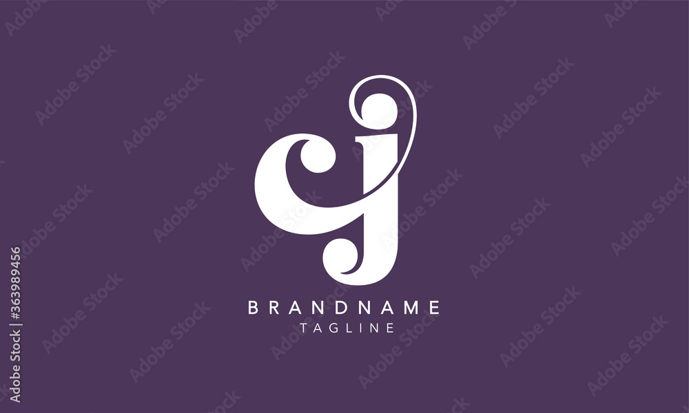 Alphabet letters Initials Monogram logo CJ, JC, C and J Stock Vector ...
