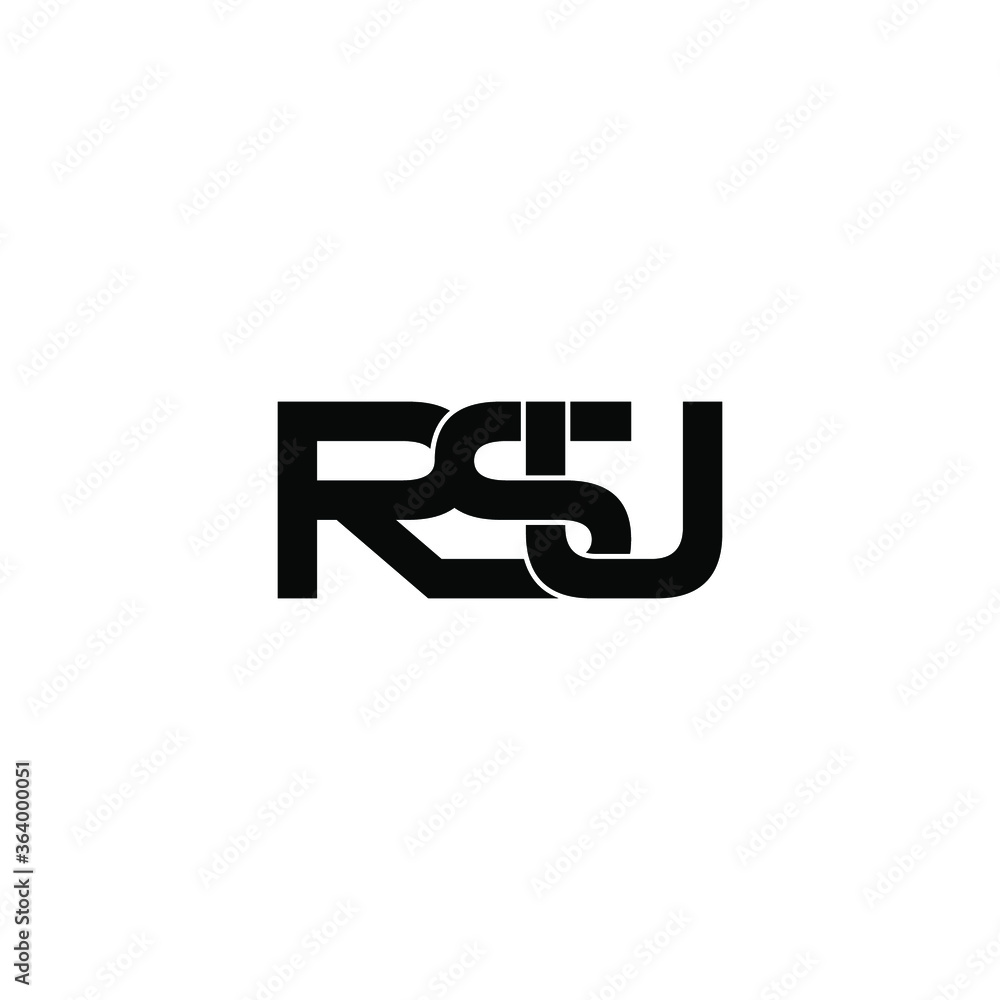 rsu letter original monogram logo design Stock Vector | Adobe Stock