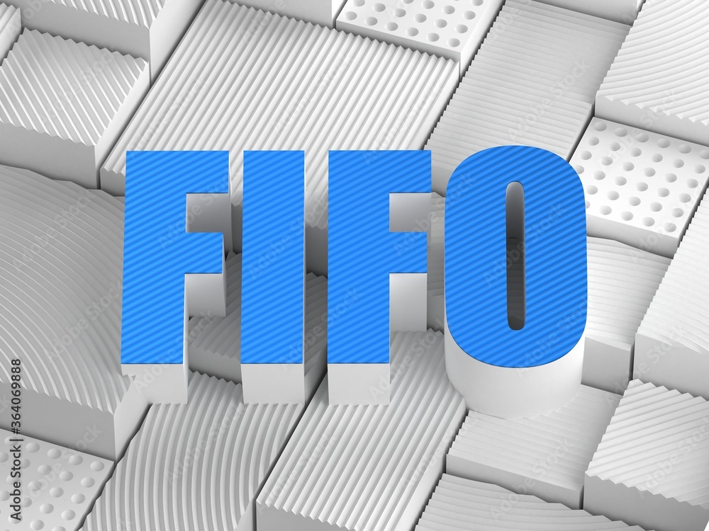 FIFO acronym (first-in, first-out) Stock Illustration | Adobe Stock