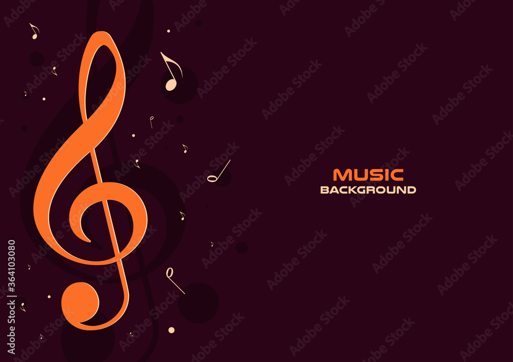 Music background for design, Vector and illustration,Template Design ...