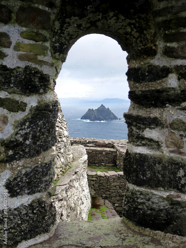 Poster View of the Little Skellig from Skellig Michael, IRELAND's World ...