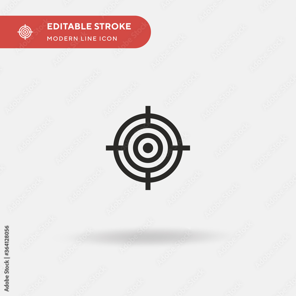 Goal Simple vector icon. Illustration symbol design template for web ...