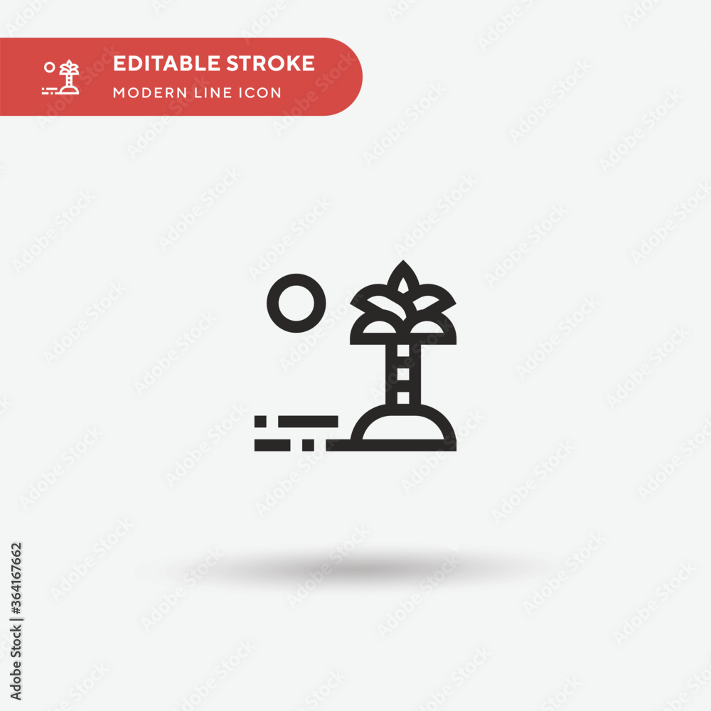 Oasis Simple vector icon. Illustration symbol design template for web ...