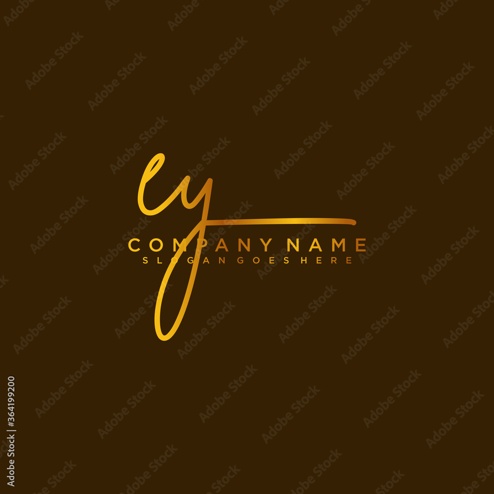 EY initials signature logo. Handwriting logo vector templates. Logo for ...