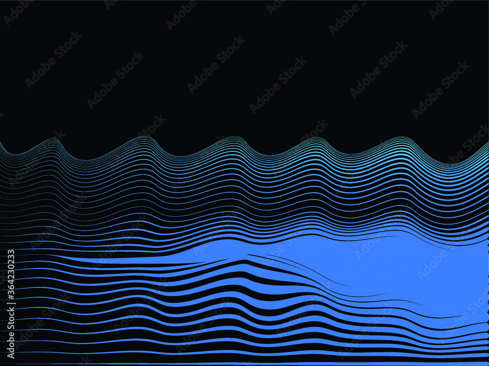 Speed Lines in wave Form . Vector Illustration .Technology Logo ...