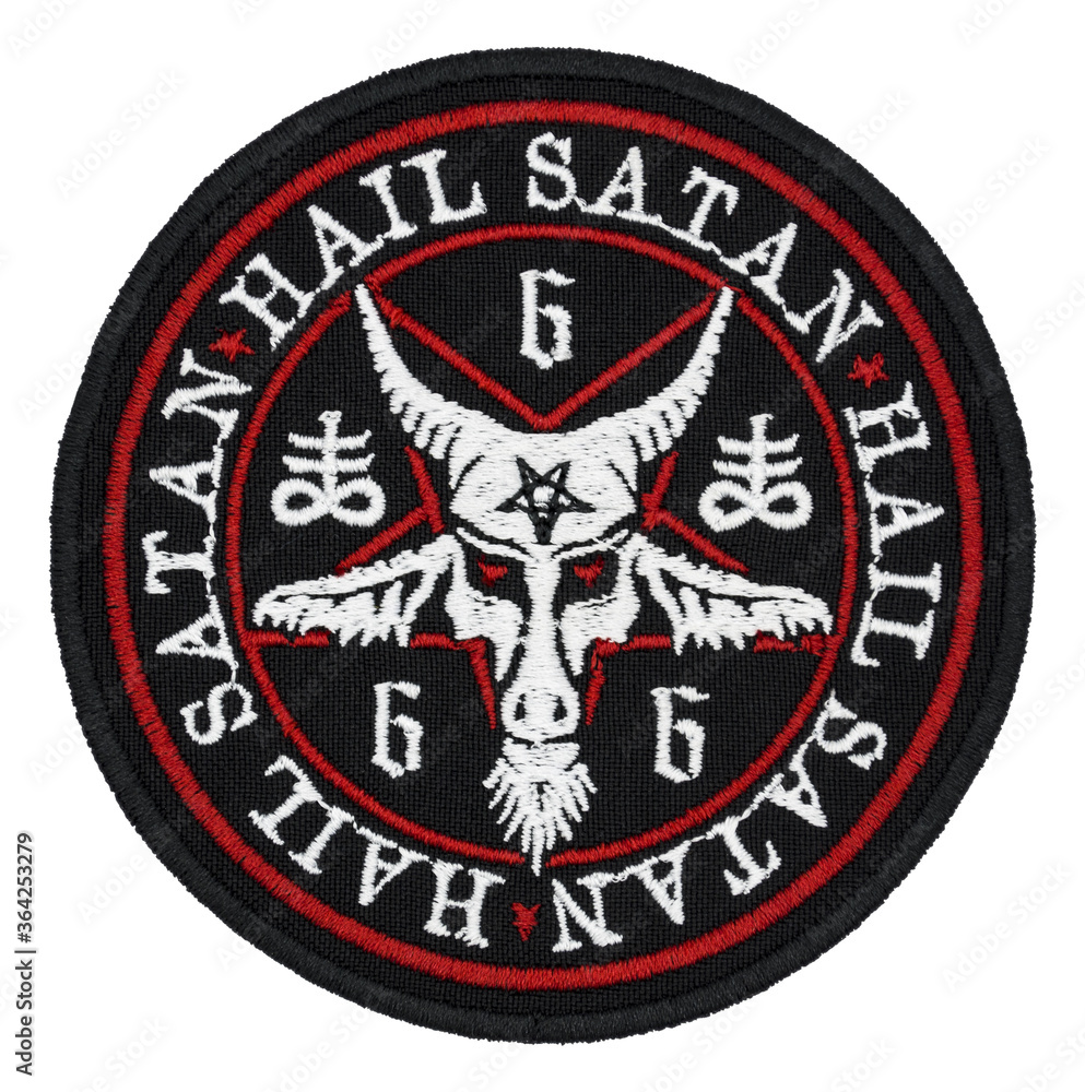 The embroidered patch. Attributes for bikers, rockers and metalheads ...