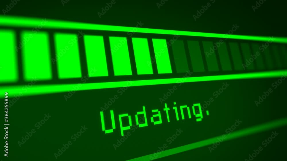 Vidéo Stock Animated Update Progress Bar in Monitor Screen | Adobe Stock
