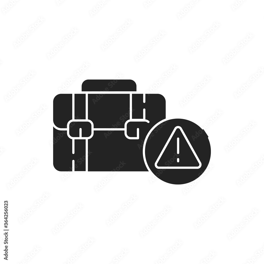 Employment scam black glyph icon on white background. Jobs fraud. Fake ...