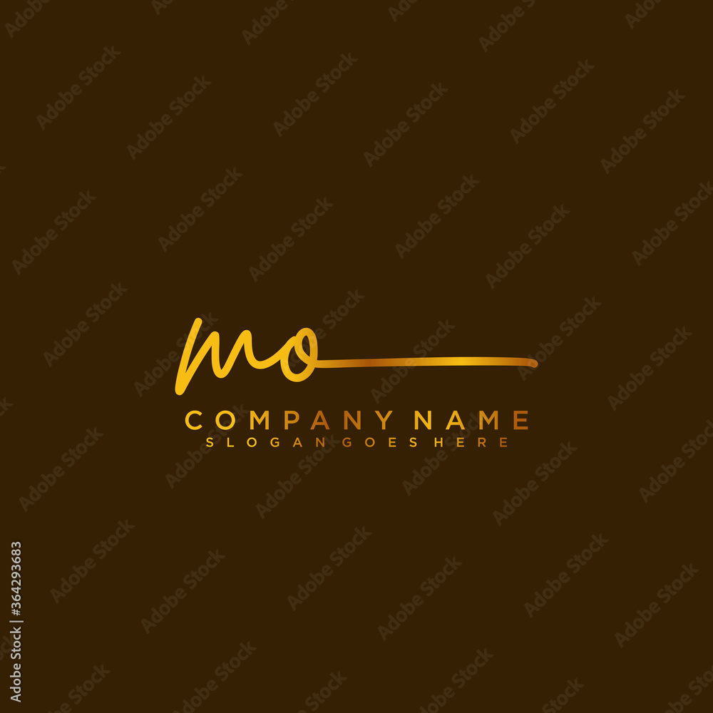 MO initials signature logo. Handwriting logo vector templates. Logo for ...