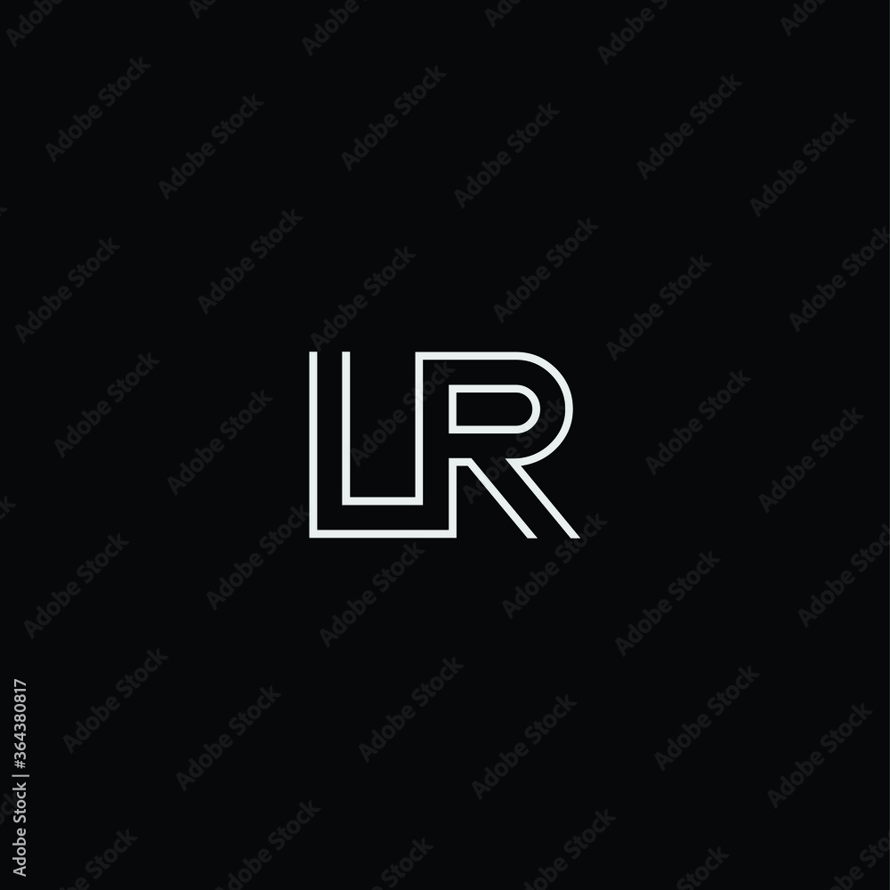 LR or RL letter designs with black or white backgrounds and different ...