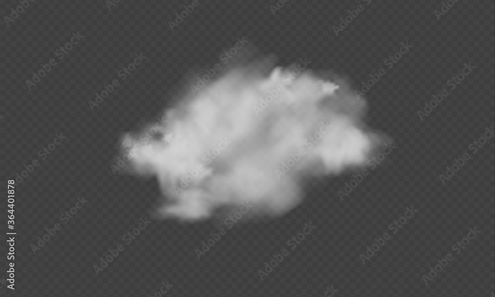 Realistic transparent cloud. Texture of clouds for template decoration ...