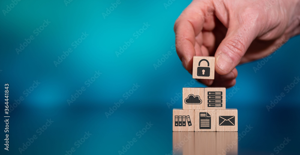 Concept of data protection Stock Photo | Adobe Stock