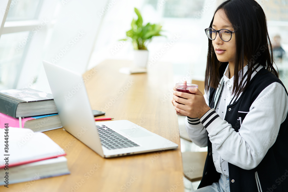 Young skilled female trainee of IT corporation preparing for quality ...