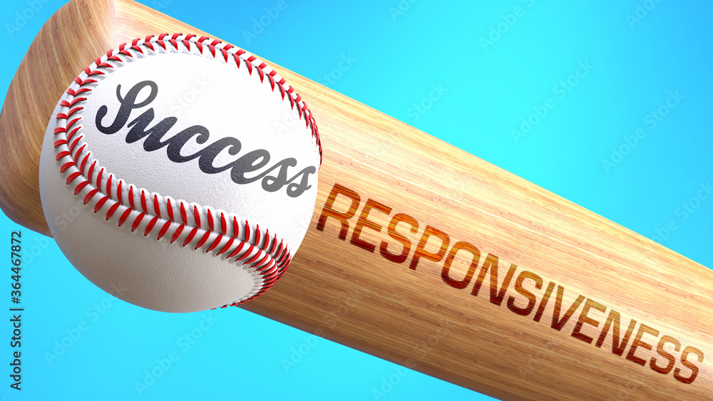 Success in life depends on responsiveness - pictured as word ...