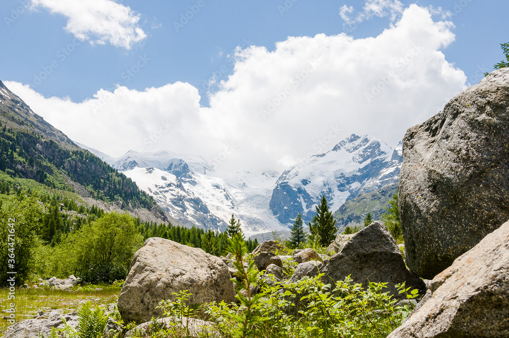 Morteratsch, Morteratschgletscher, Gletscher, Gletscherpfad ...
