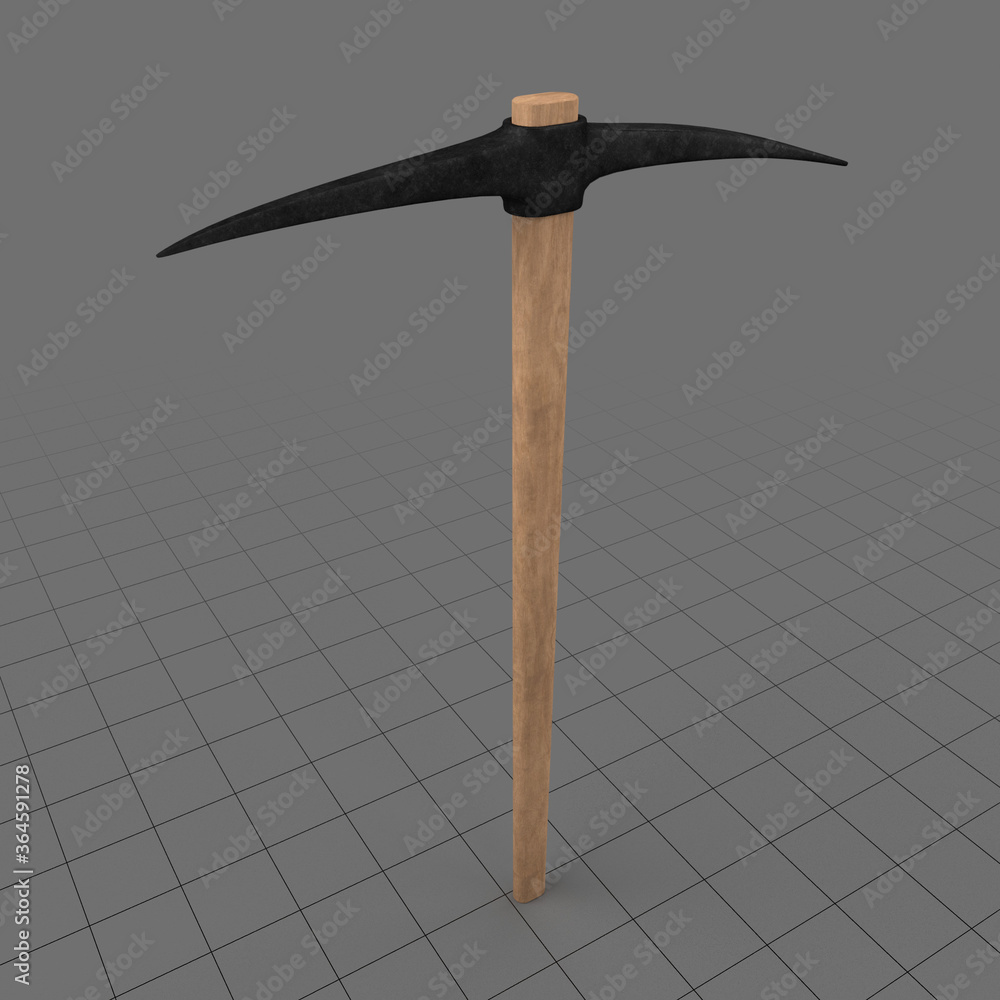Pickaxe Stock 3D asset | Adobe Stock