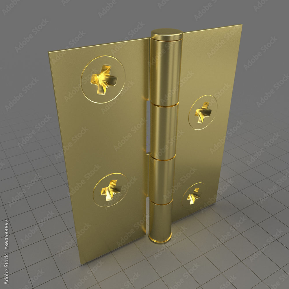 Small hinge for boxes Stock 3D asset | Adobe Stock