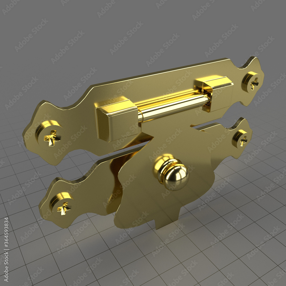 Small chest latch Stock 3D asset | Adobe Stock