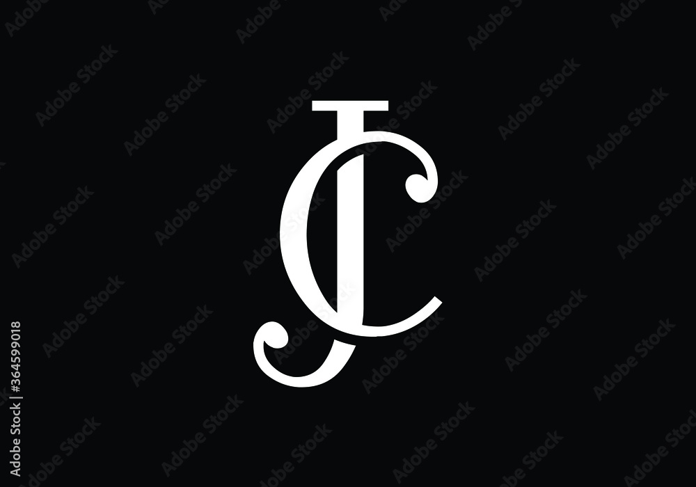 J C Initial Letter Logo design, Graphic Alphabet Symbol for Corporate ...