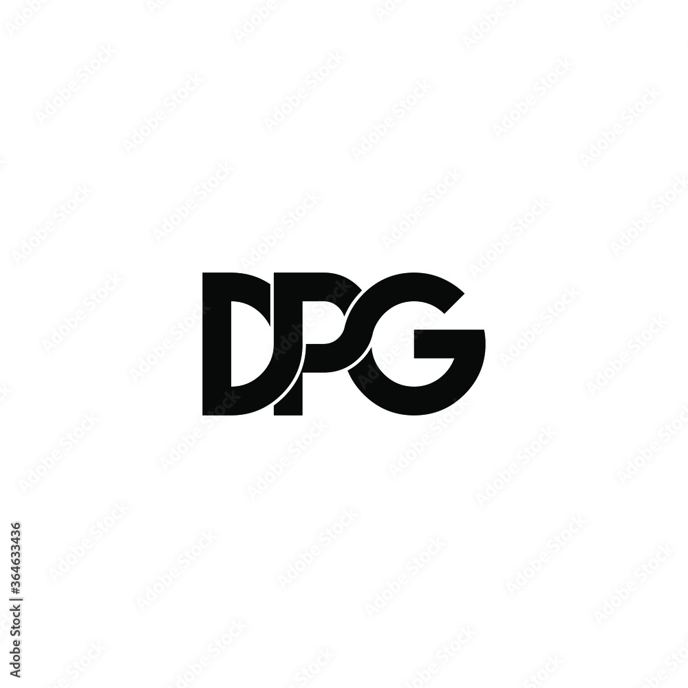 dpg letter original monogram logo design Stock Vector | Adobe Stock