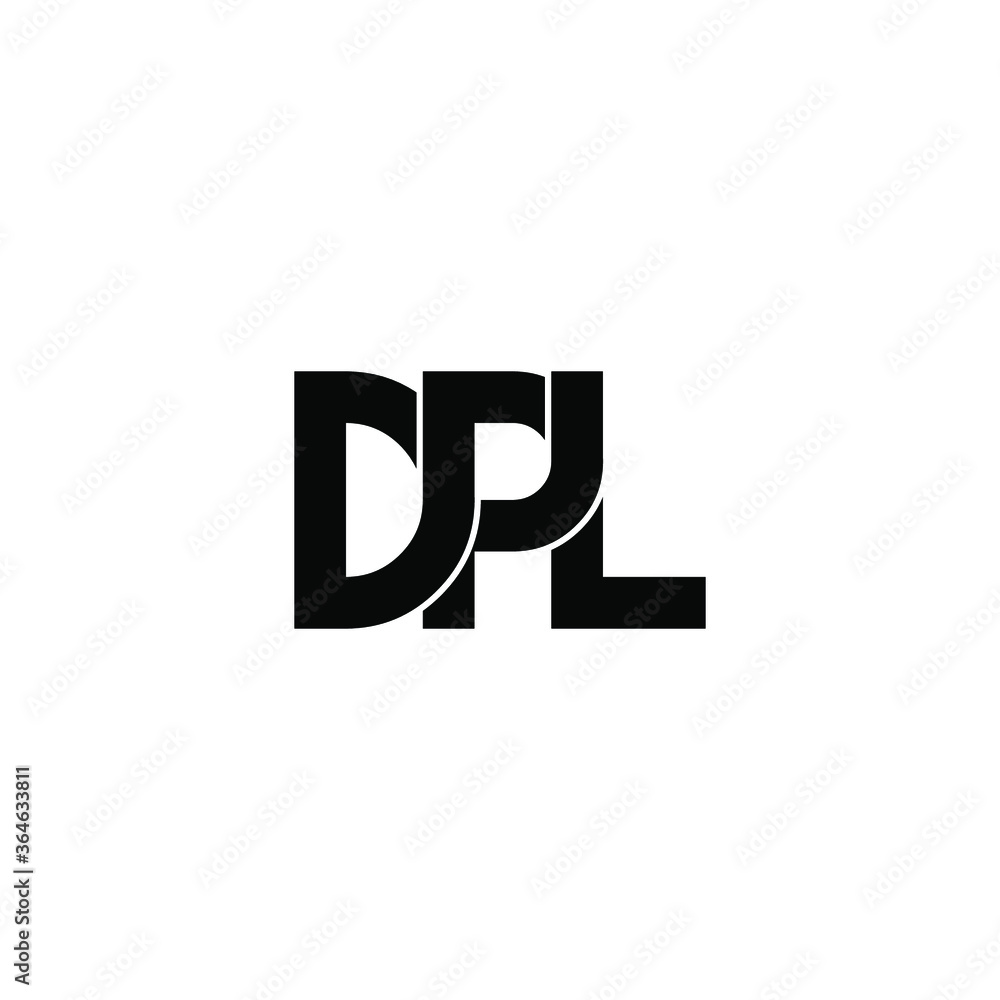 dpl letter original monogram logo design Stock Vector | Adobe Stock