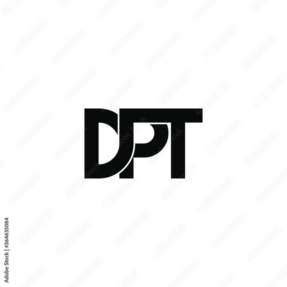dpt letter original monogram logo design Stock Vector | Adobe Stock