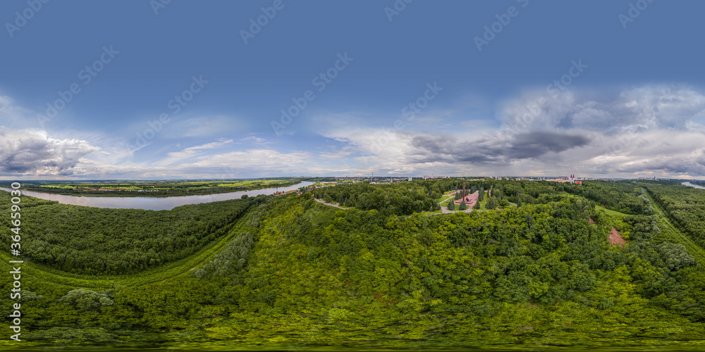 Cloudy sky environment map. Full VR 360 Degree Aerial Panorama 360 ...
