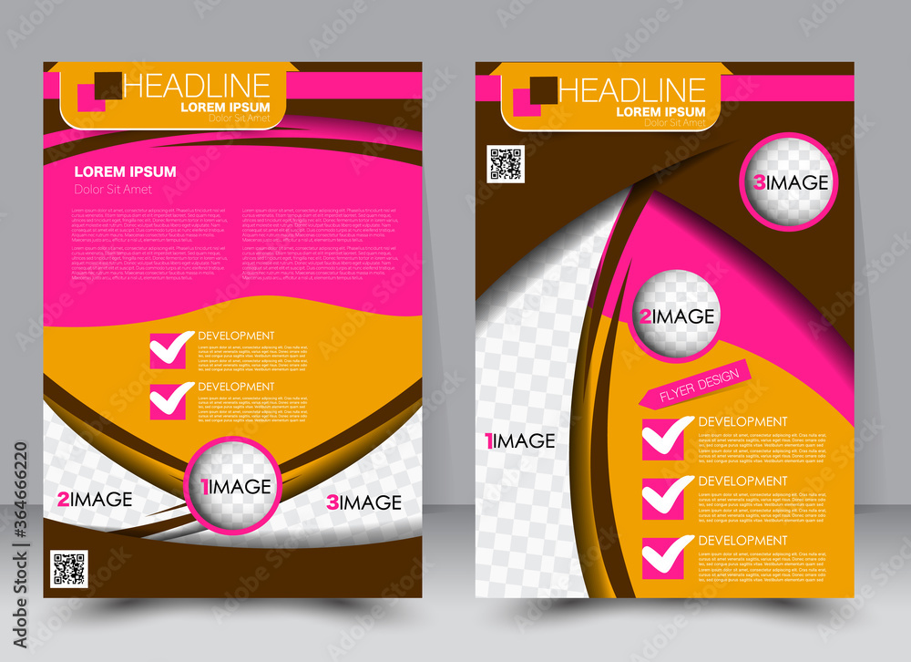 Abstract flyer design background. Brochure template. Can be used for ...