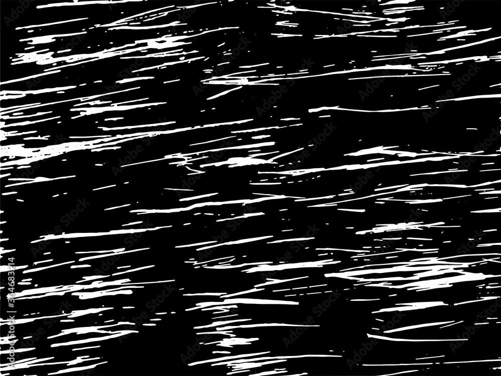 A black and white vector texture of scratched, scraped, distressed and ...