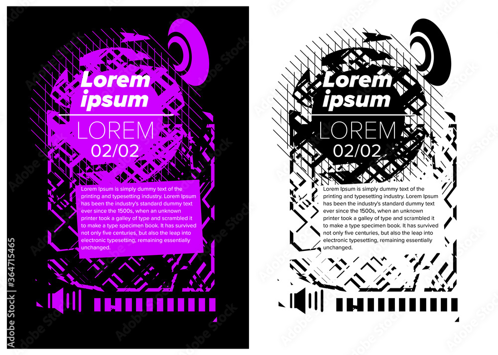 Abstract modern design posters for concert. Modern layout concept ...