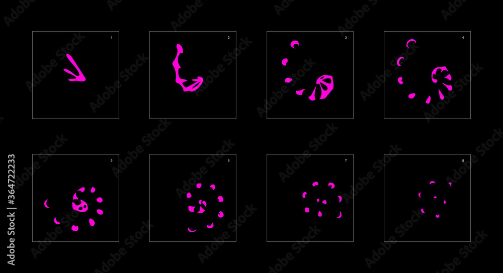 Shine poison explosion effect. Poison explosion animation effect ...