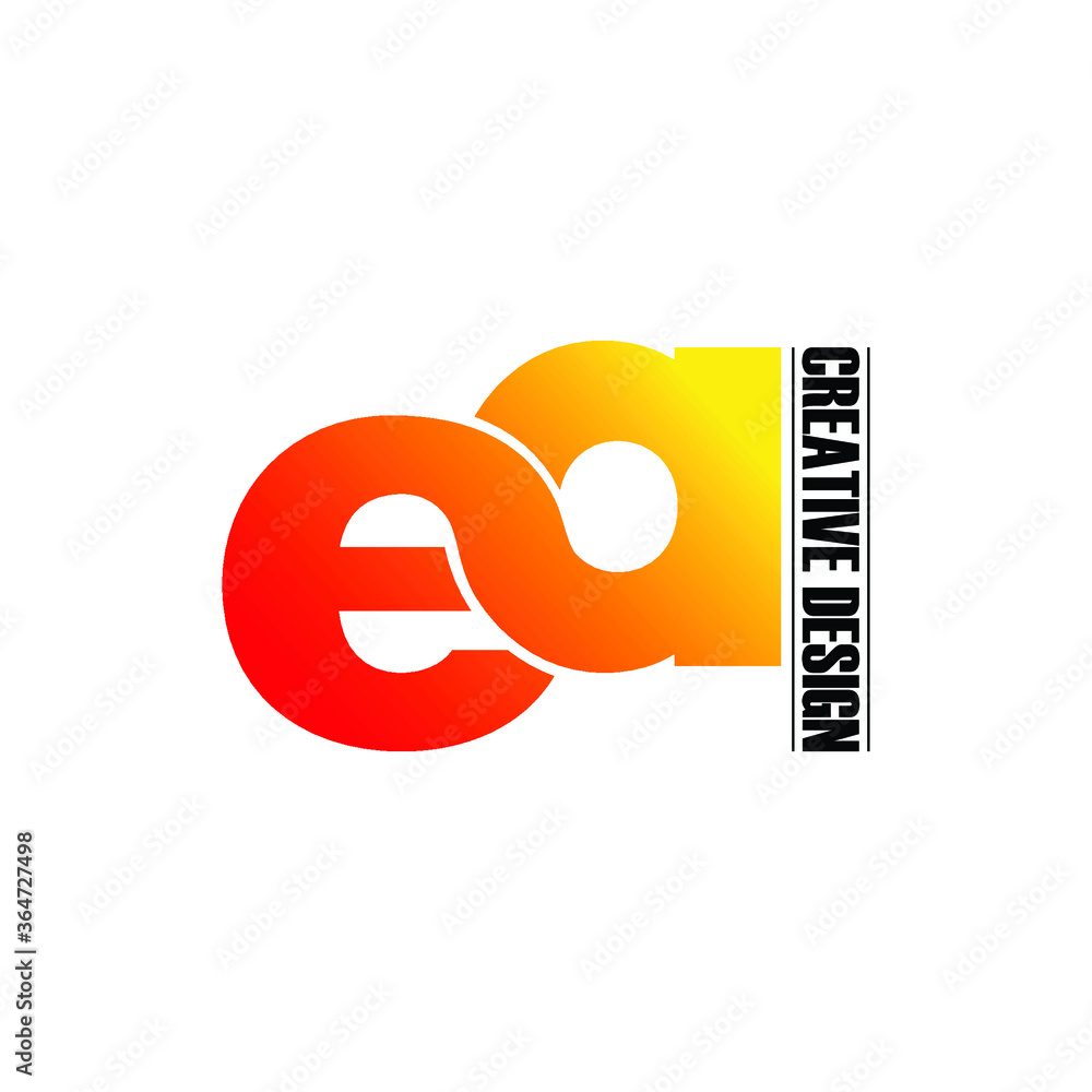 Letter EA logo icon design vector. monogram logo vector illustration ...