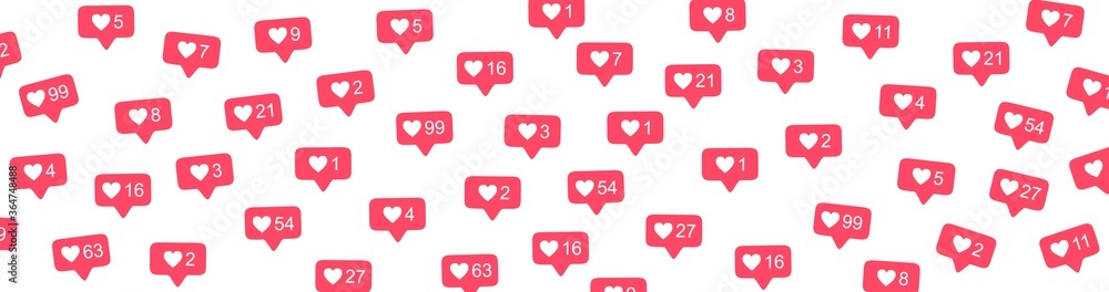 Notification background vector pattern Stock Vector | Adobe Stock