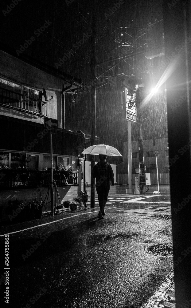 Lonely Man In Rain
