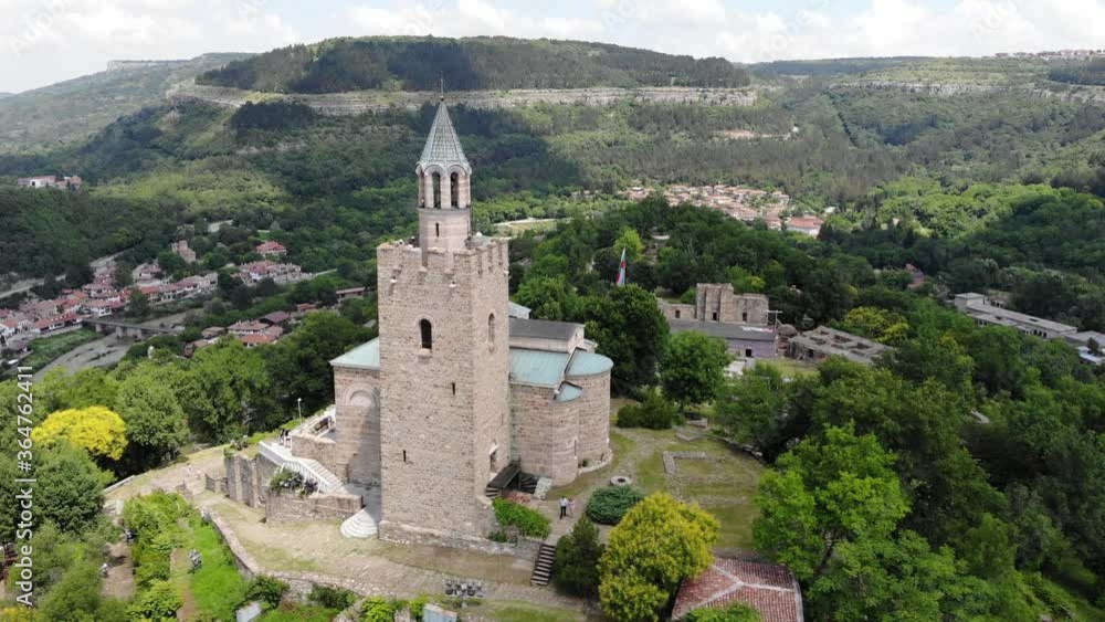 Video Stock Old Balkan fortress on Bulgaria, world heritage in Veliko ...