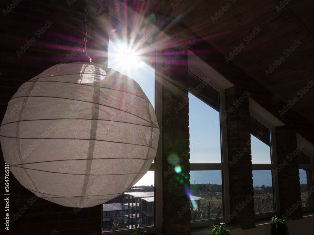 sun and the lamp Stock Photo | Adobe Stock