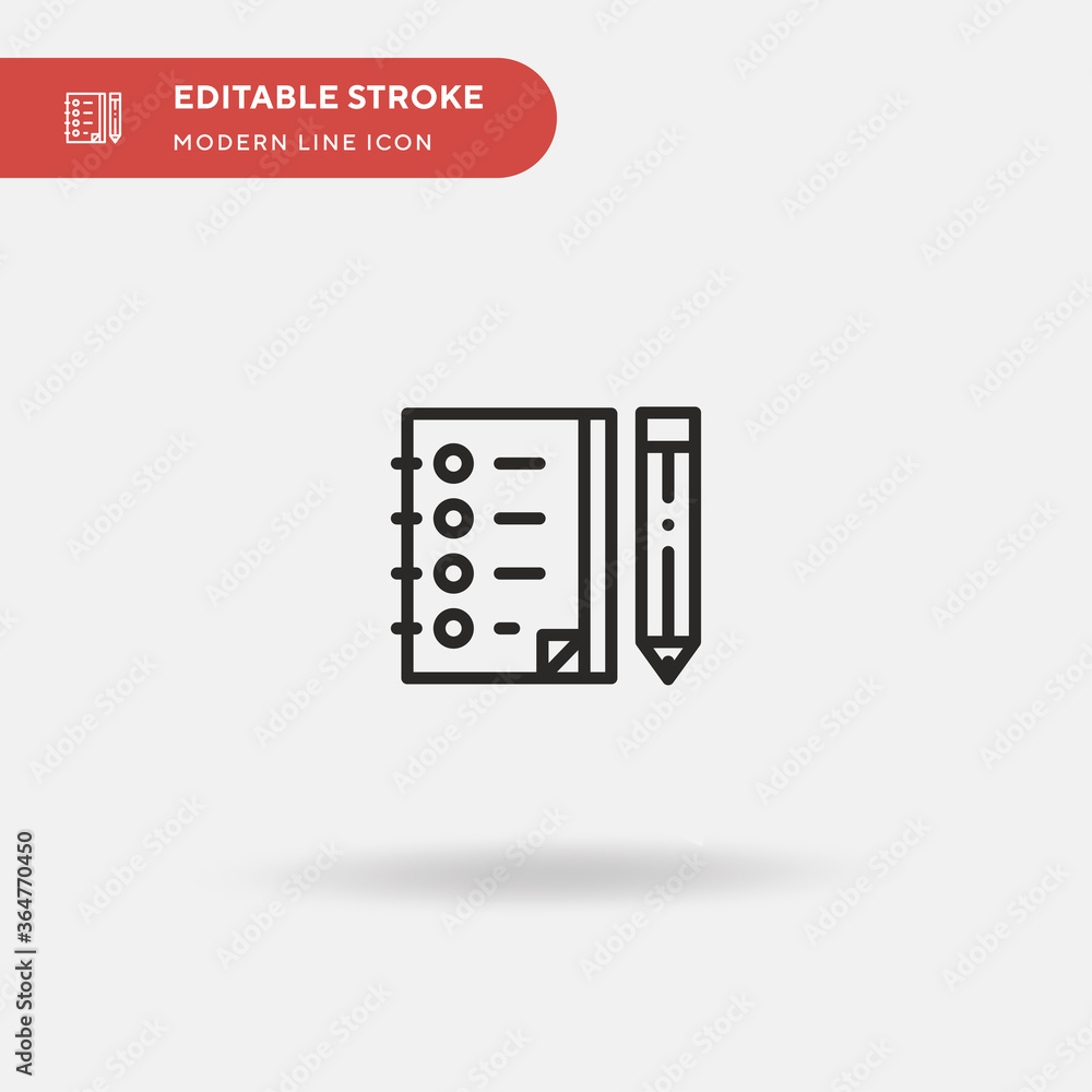 To Do List Simple vector icon. Illustration symbol design template for ...